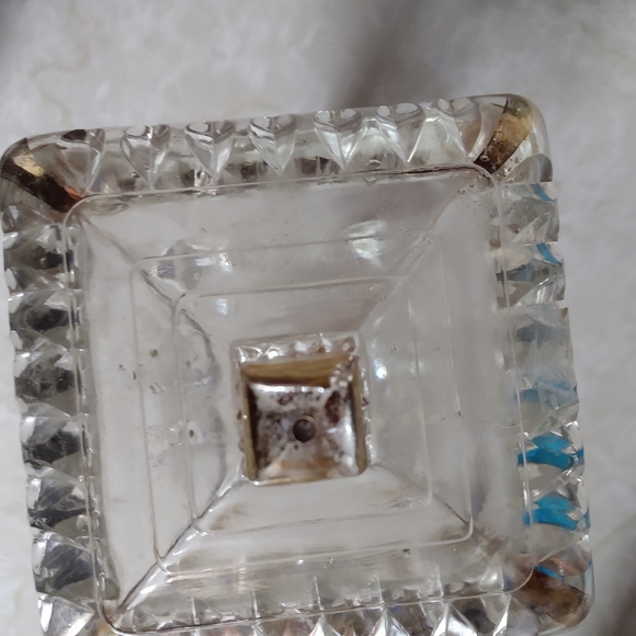 Jeanette Glass | Other | Vintage Jeanette Glass Pedestal Wedding Cake ...